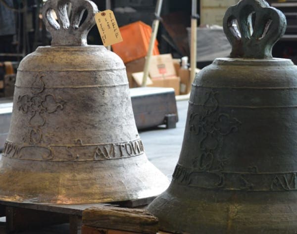 Cracked mission bell recast from original bell